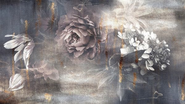 Flowers with golden lines - Studijo